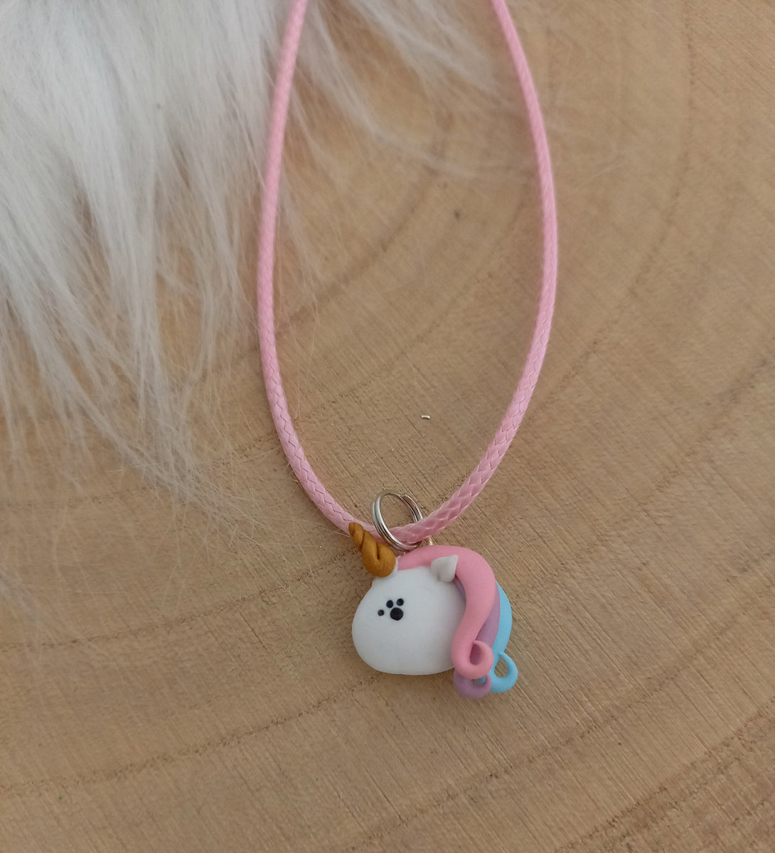 Collier Fille Licorne Fait main Pâte polymere – Fantaisies de Coquette